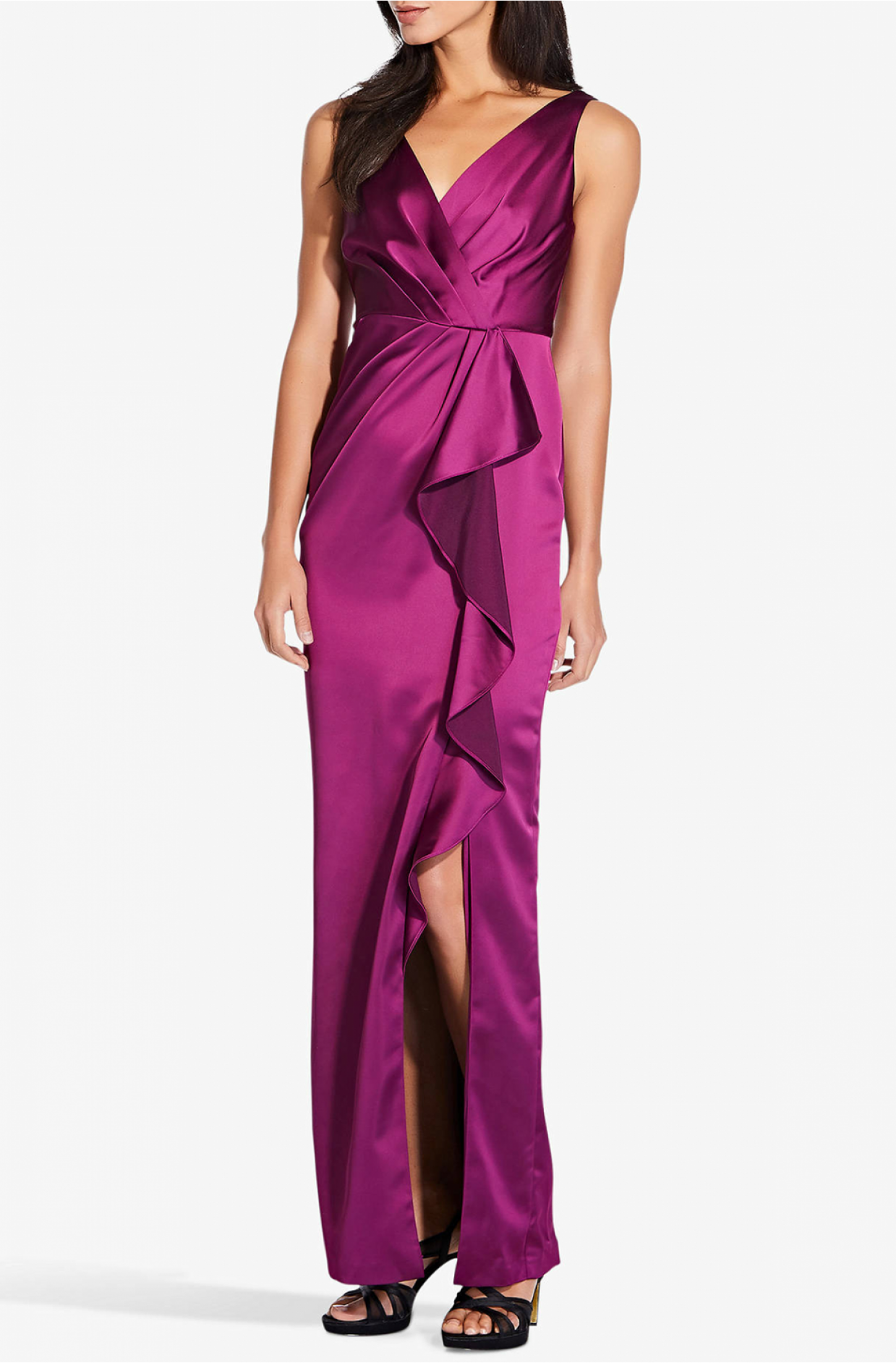 Amethyst Draped Gown